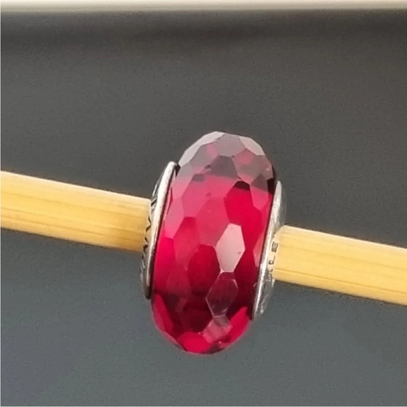 Pandora | Jewelry | Pandora Pair Of Fascinating Ruby Red Muranos | Poshmark